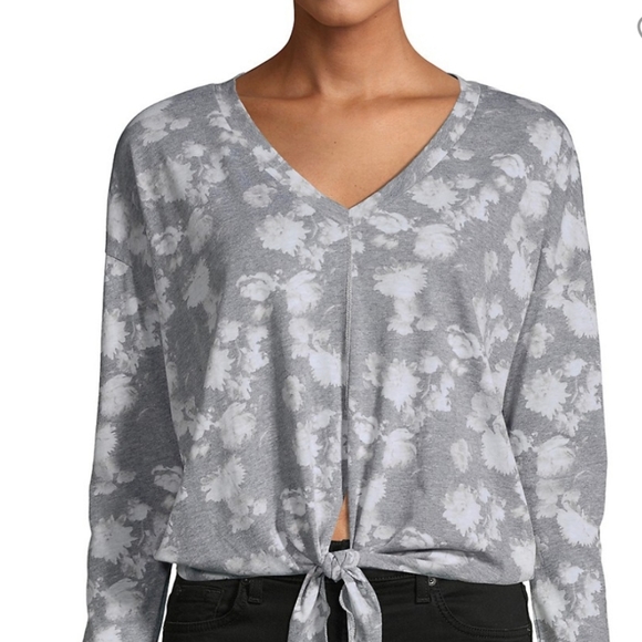 Chaser | Tops | Chaser Floral Cottonblend Top M | Poshmark